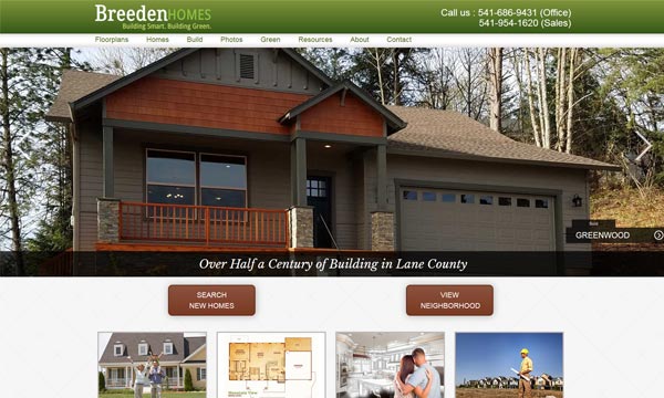 Breeden Homes - Fluidity Studio Web Development