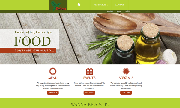 The Embers - Fluidity Studio Web Development