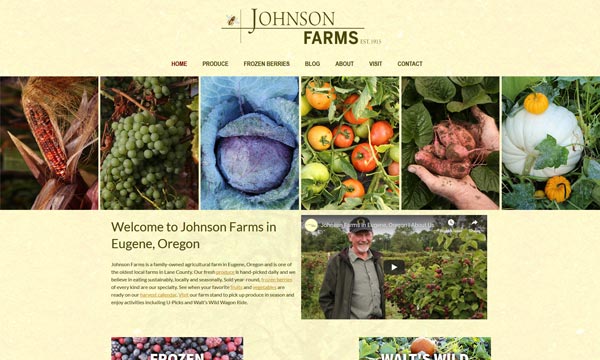 Johnson Vegetable Farms - Fluidity Studio Web Development