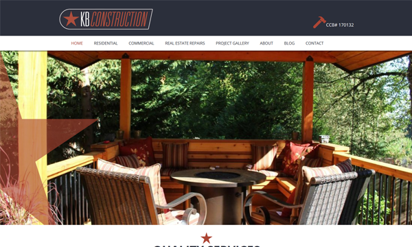 KB Construction NW - Fluidity Studio Web Development